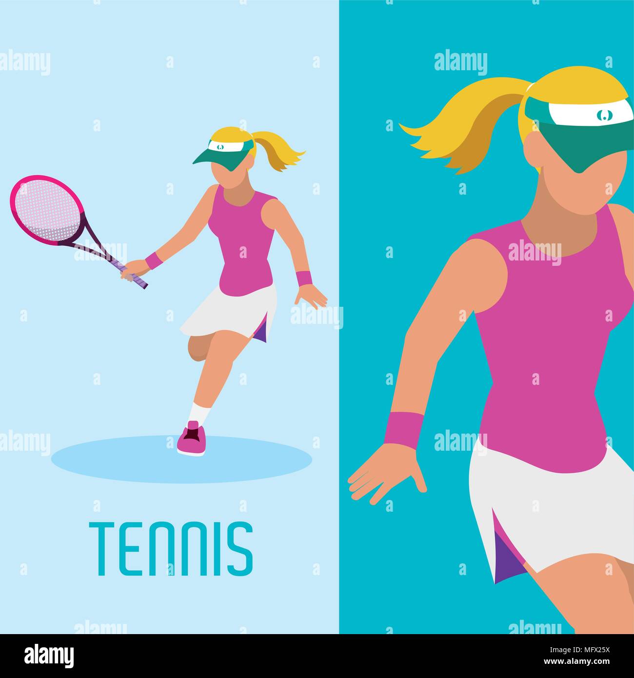 Tennis player cartoon Stock Vector Image & Art - Alamy