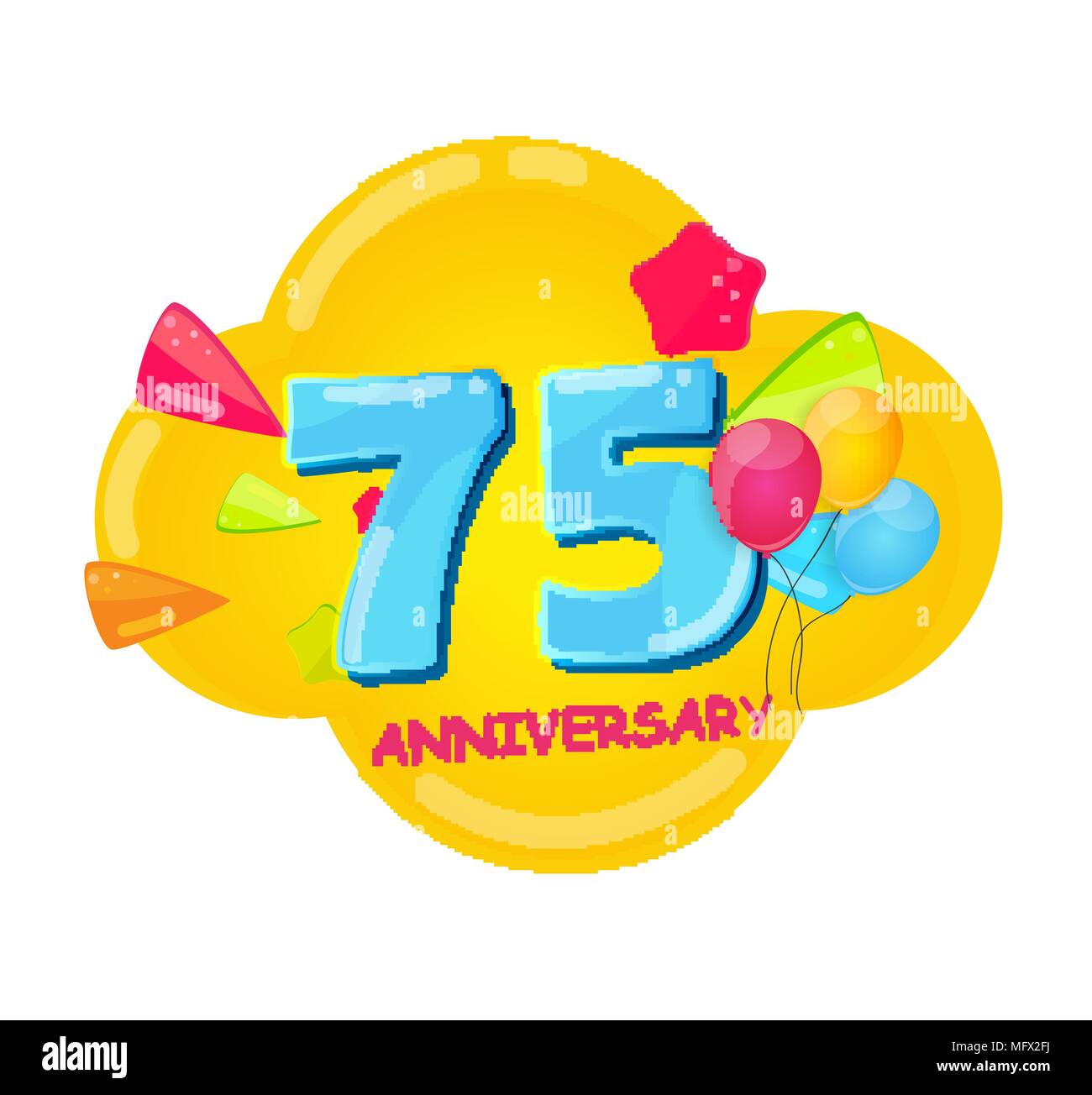 Jubilee 75 years Stock Vector Images - Alamy