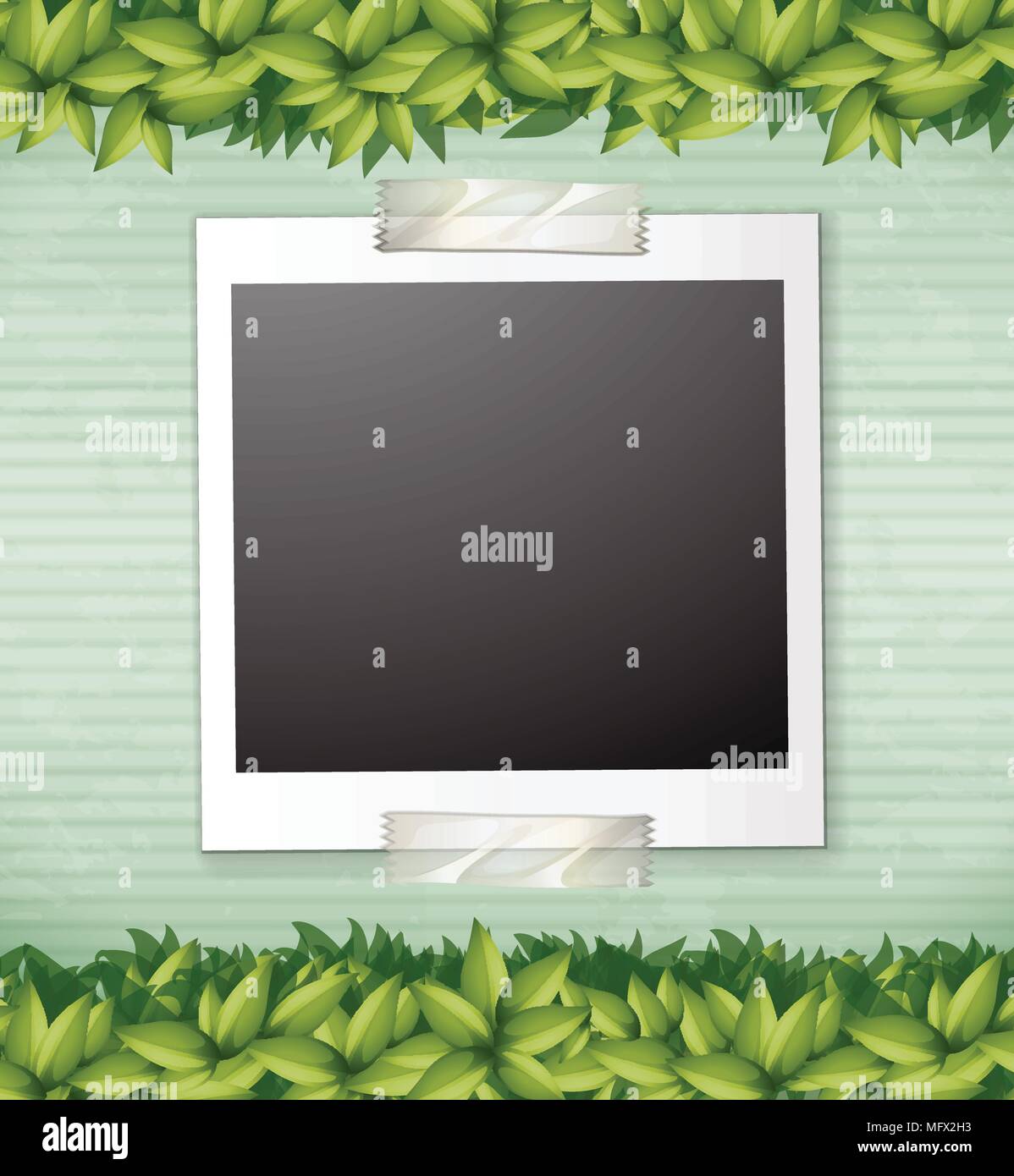 Nature Green Plant Note Template illustration Stock Vector Image & Art ...