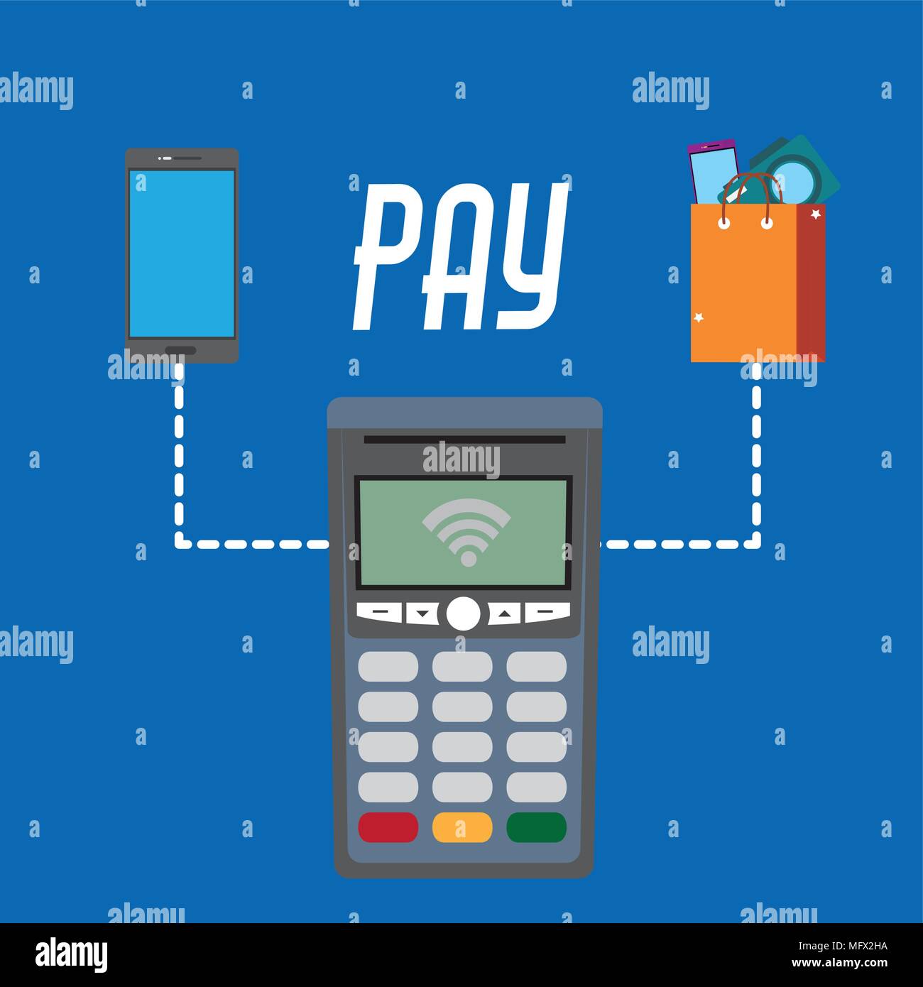 NFC technology payment Stock Vector Image & Art - Alamy