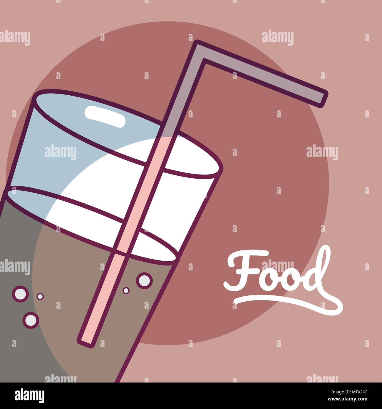 Soda on glass Stock Vector Image & Art - Alamy