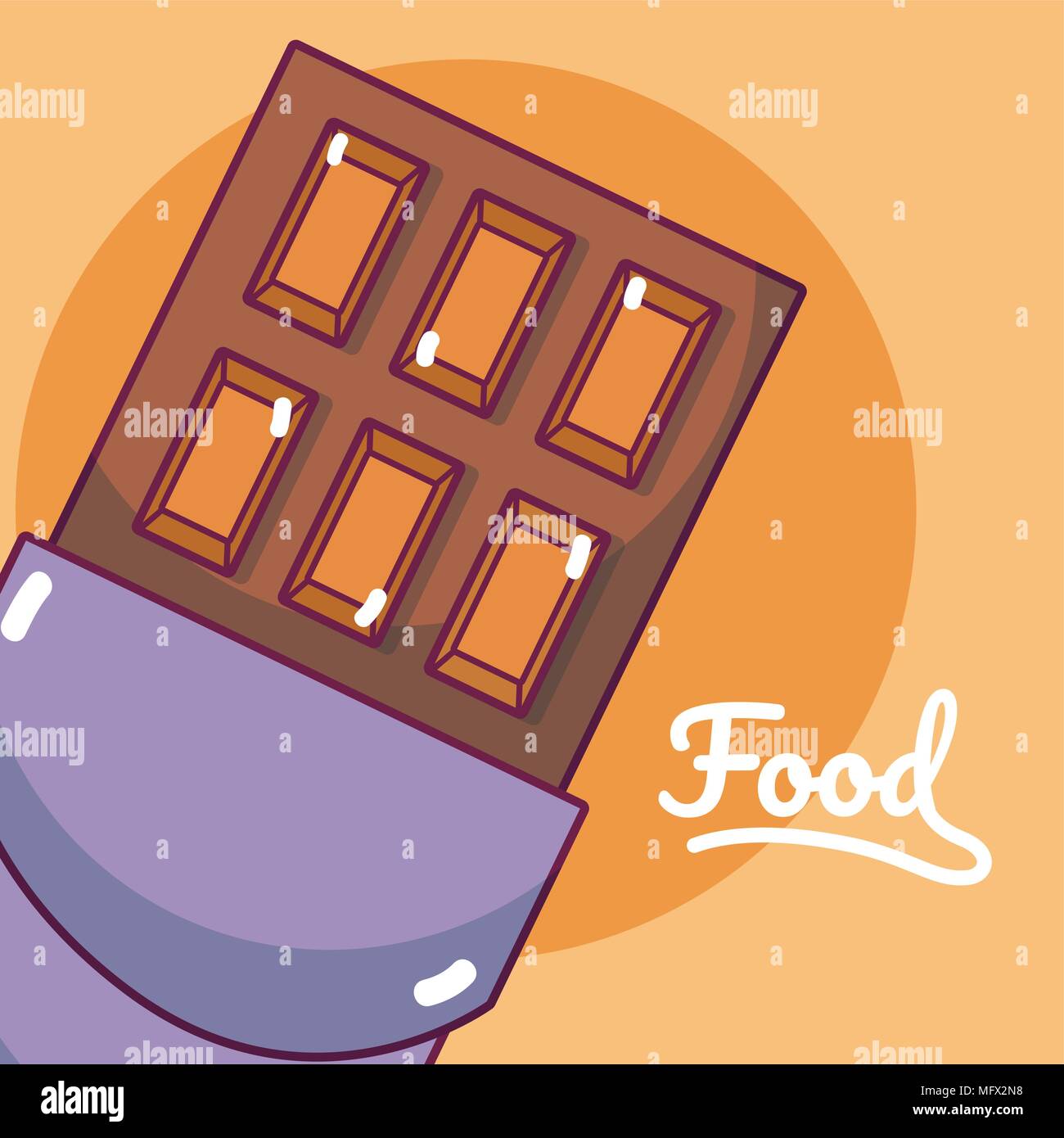Chocolate bar concept cartoon Stock Vector Image & Art - Alamy