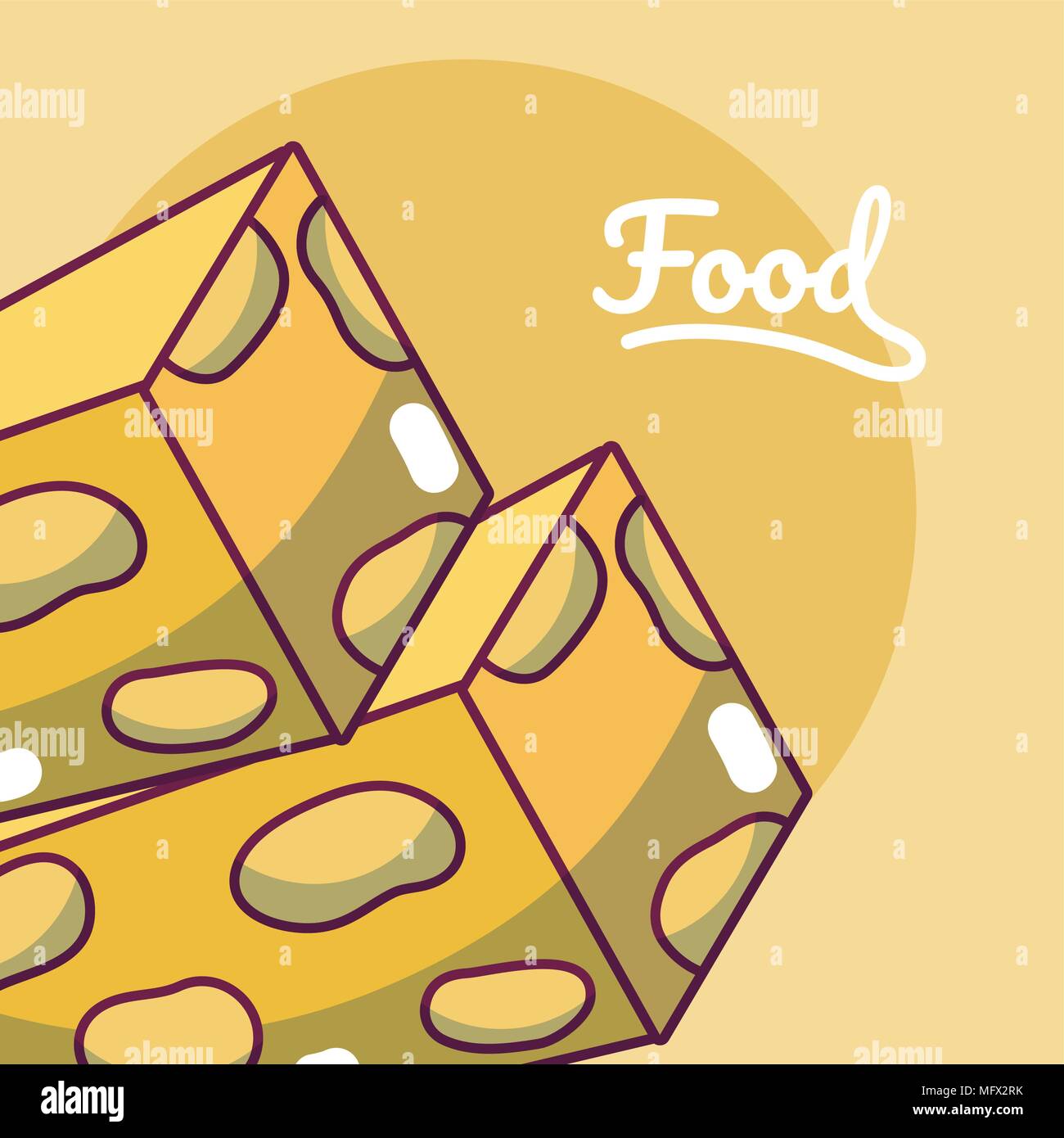 Delicious Cheese dairy concept cartoon Stock Vector Image & Art - Alamy