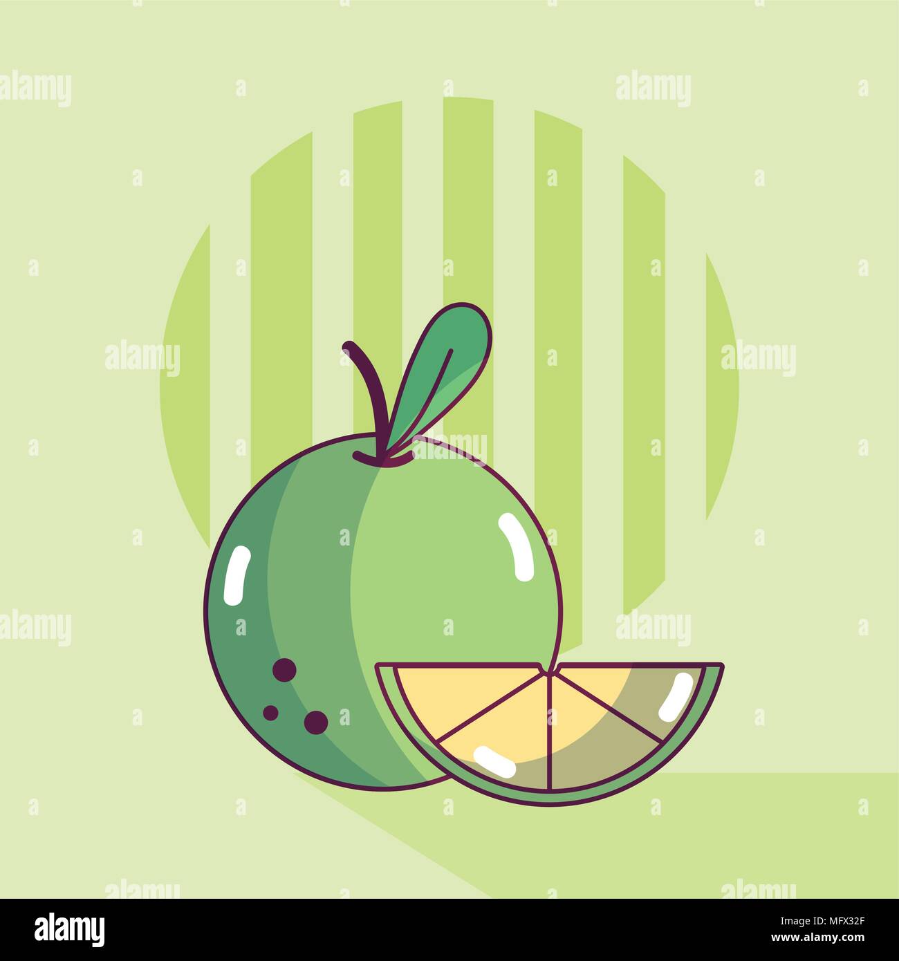Citric lemon natural fruit Stock Vector Image & Art - Alamy