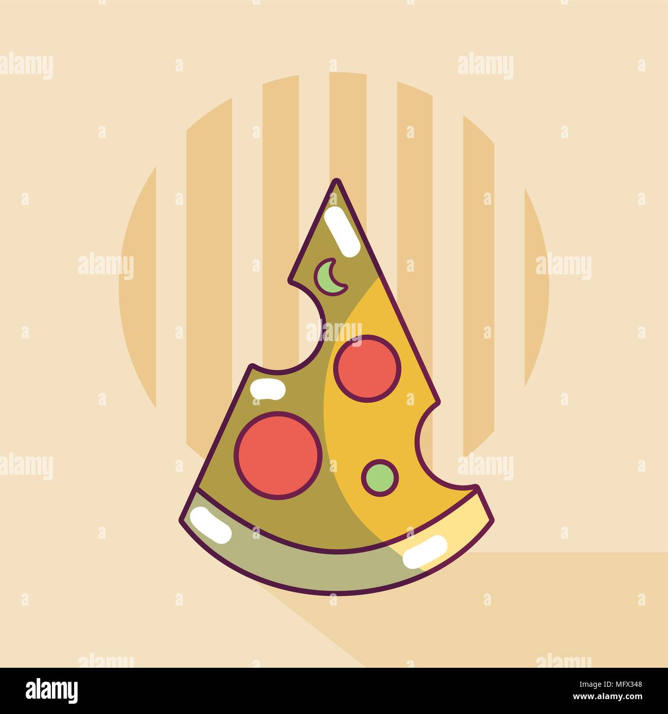 Pizza fast food Stock Vector Image & Art - Alamy