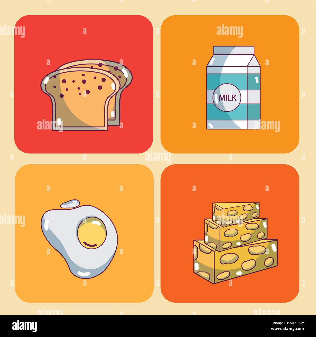 Set of food collection Stock Vector Image & Art - Alamy