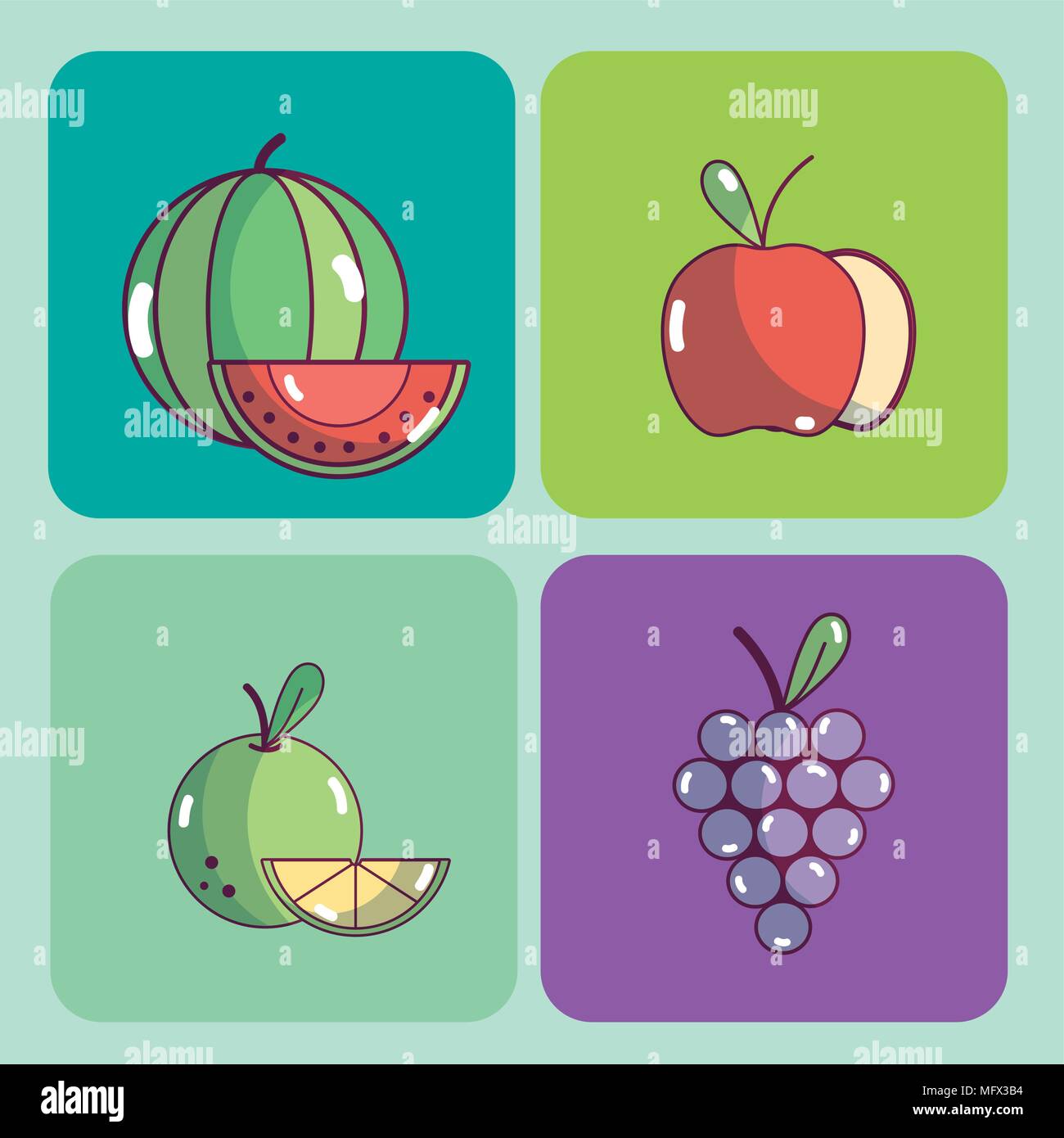 Set of food collection Stock Vector Image & Art - Alamy