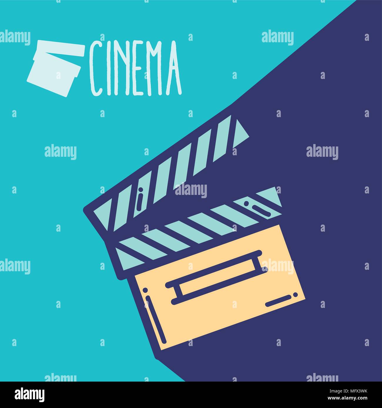 Clapboard cinema cartoon Stock Vector Image & Art - Alamy