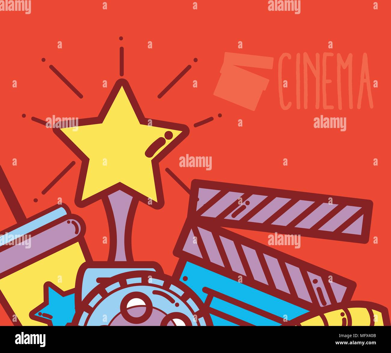 Cinema cartoons design Stock Vector Image & Art - Alamy