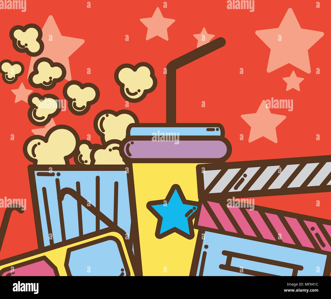Cinema cartoons design Stock Vector Image & Art - Alamy