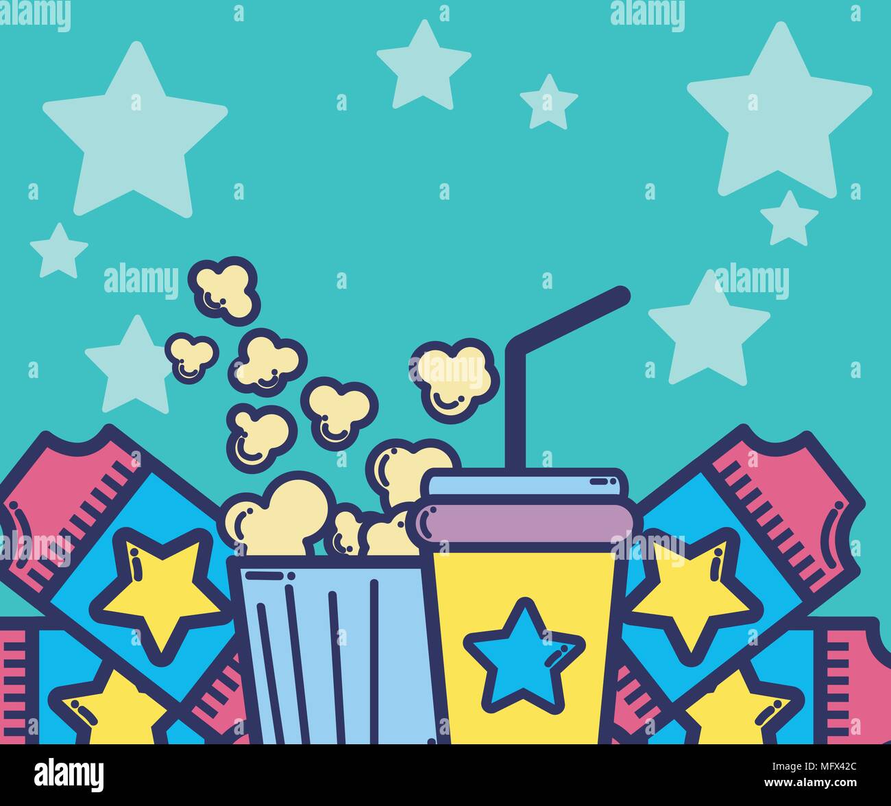 Cinema cartoons design Stock Vector Image & Art - Alamy
