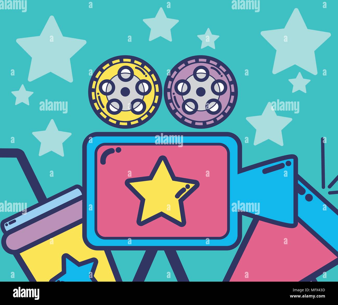 Cinema cartoons design Stock Vector Image & Art - Alamy