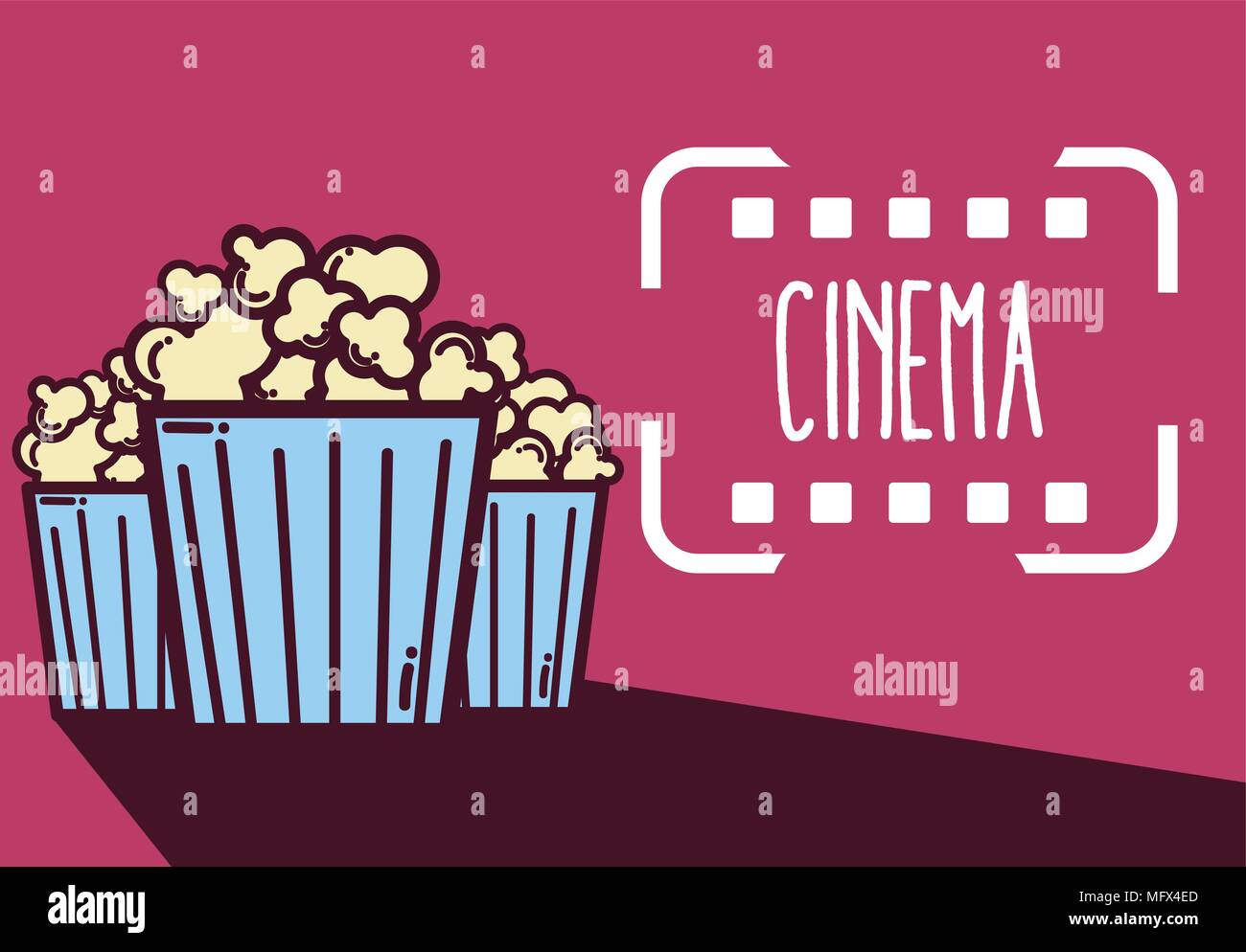 Cinema cute cartoon design Stock Vector Image & Art - Alamy