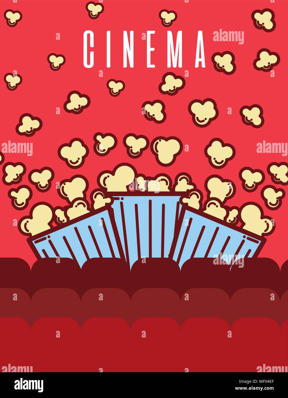 Cinema cute cartoons design Stock Vector Image & Art - Alamy