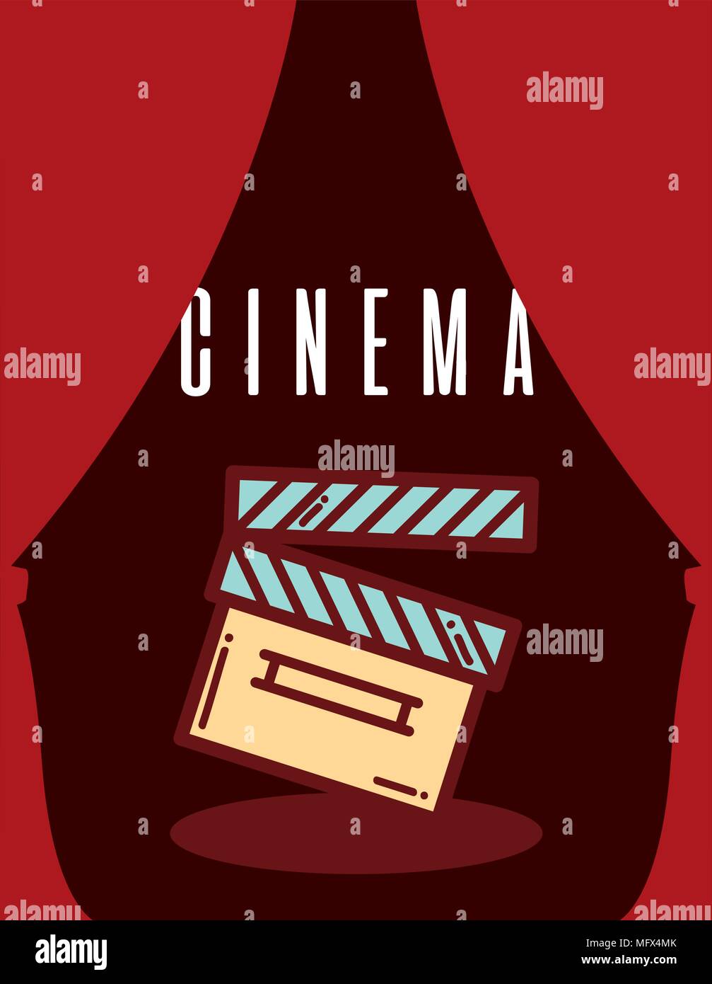 Cinema cute cartoon design Stock Vector Image & Art - Alamy