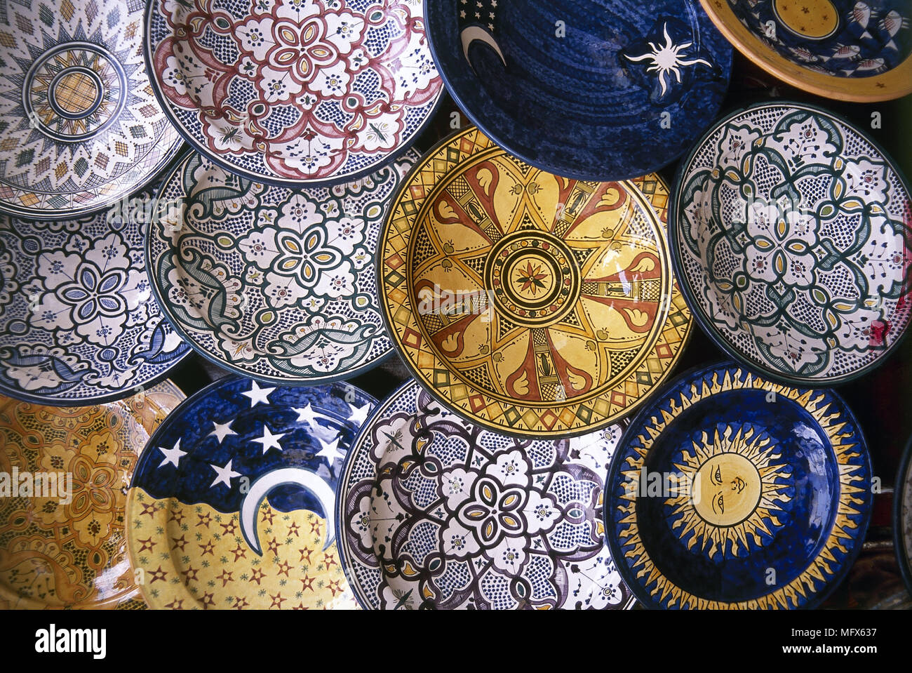 Collection of Middle Eastern highly decorated ceramic bowls Ceramics ...