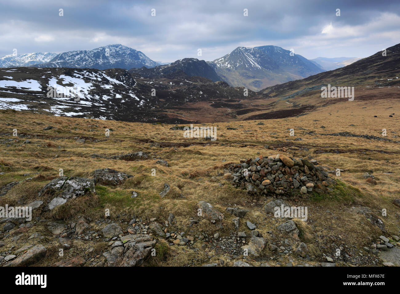 View of, Hay Stacks fell, High Crag fell, Pillar fell, Buttermere, Lake ...
