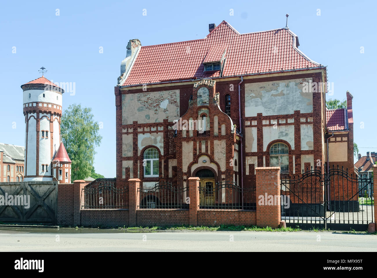 Former infantry barracks. Baltiysk. Russia Stock Photo - Alamy