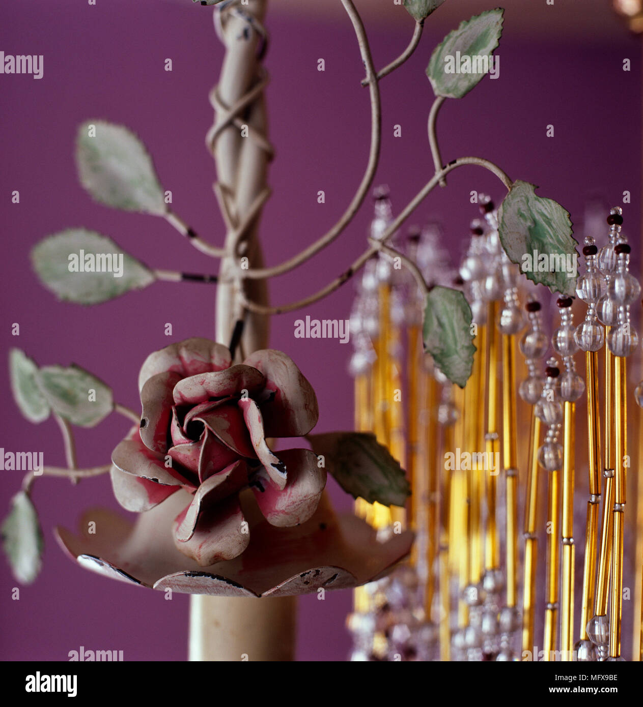 Decorative metal rose Stock Photo - Alamy