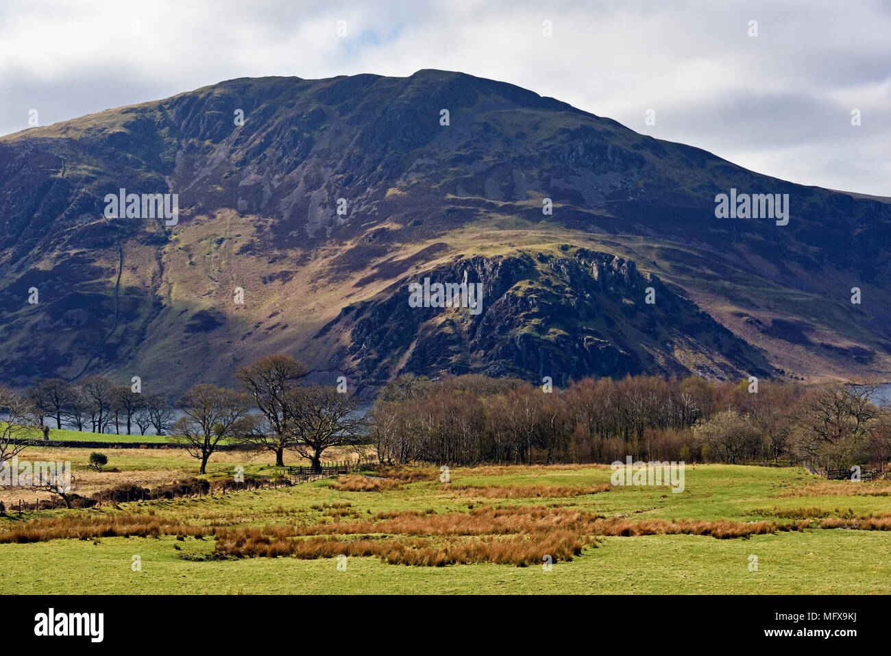 Crag Fell and Anglers Crag. Ennerdale Water, Lake District National ...