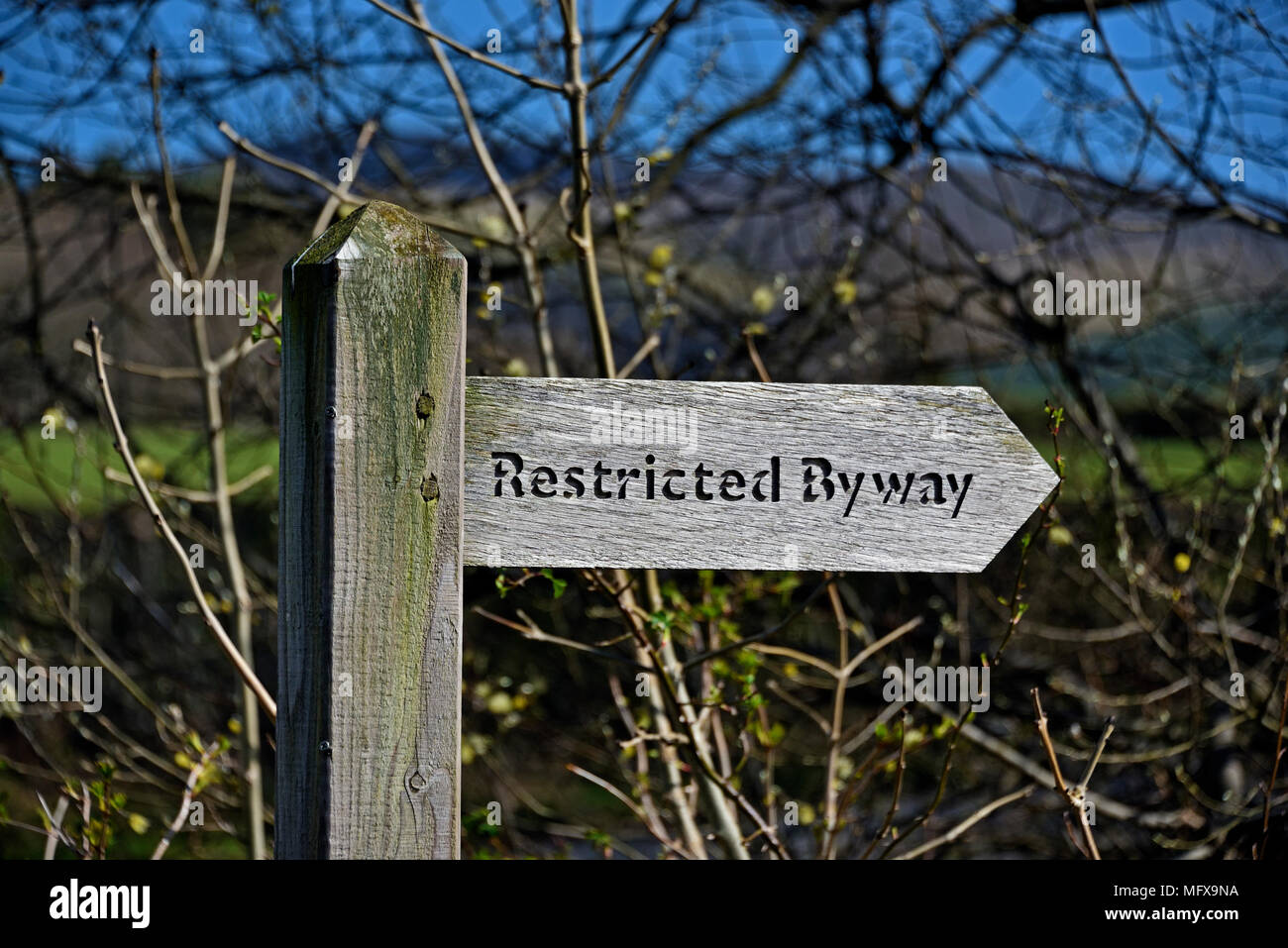 Restricted byway hi-res stock photography and images - Alamy