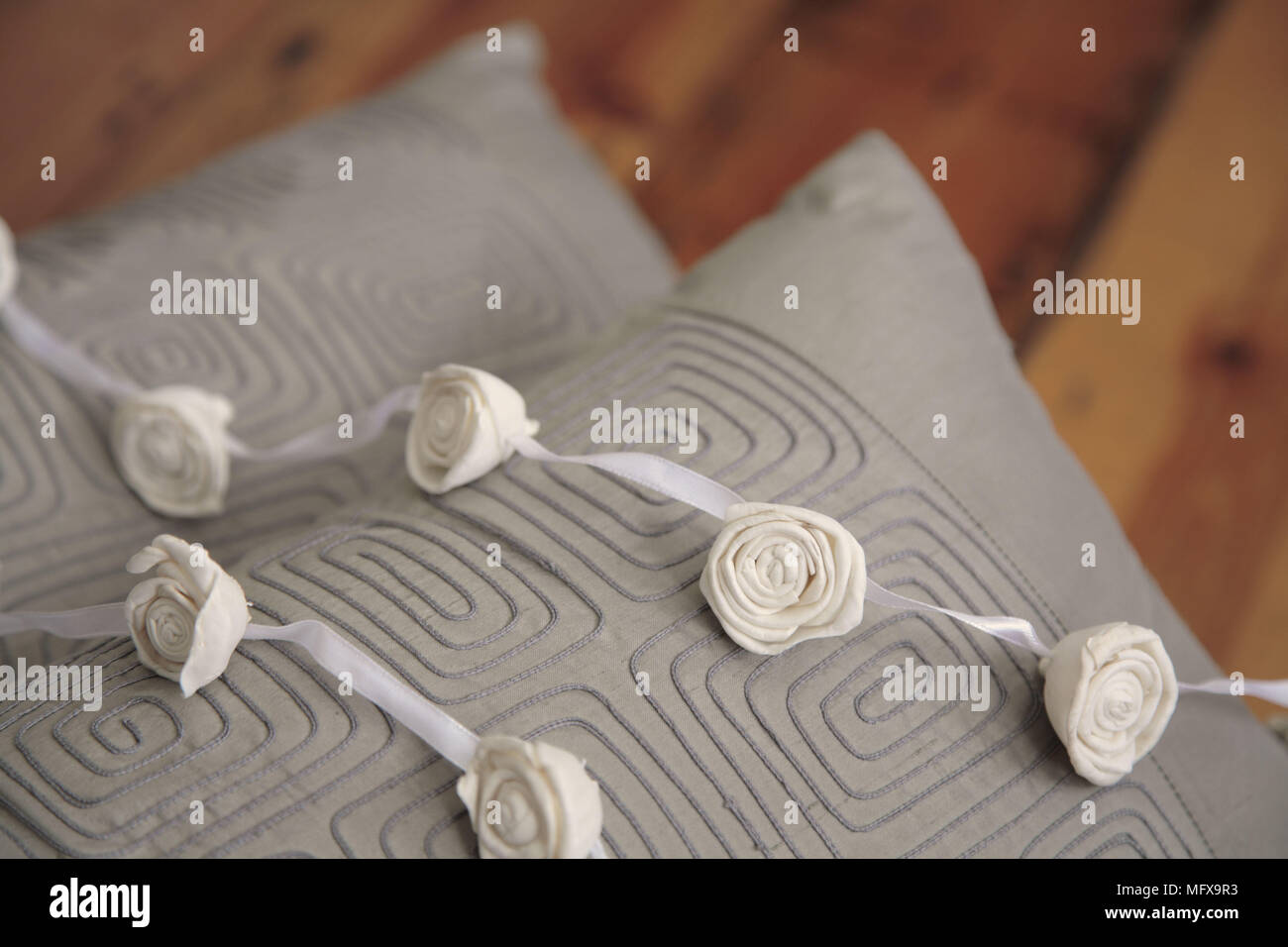 Patterned fabric cushions hi-res stock photography and images - Alamy