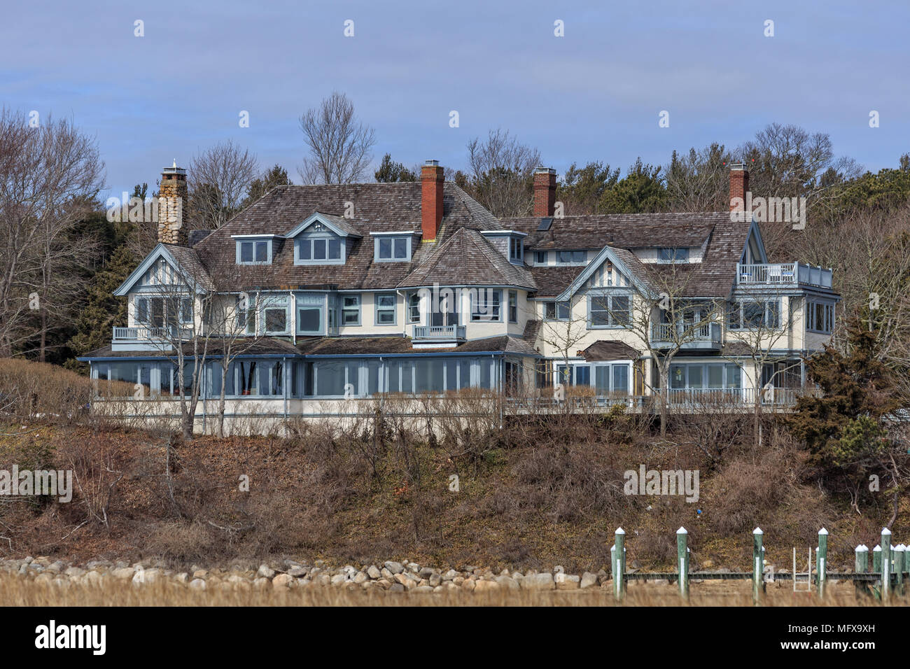 A stately manor on Cape Cod Stock Photo - Alamy