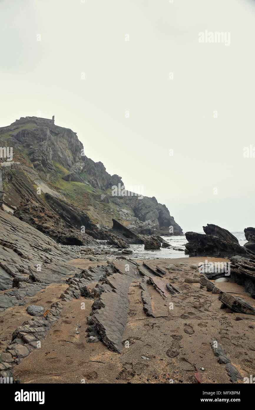 Gaztelugatxe islet with San Juan hermitage on top in Spain.s Basque ...