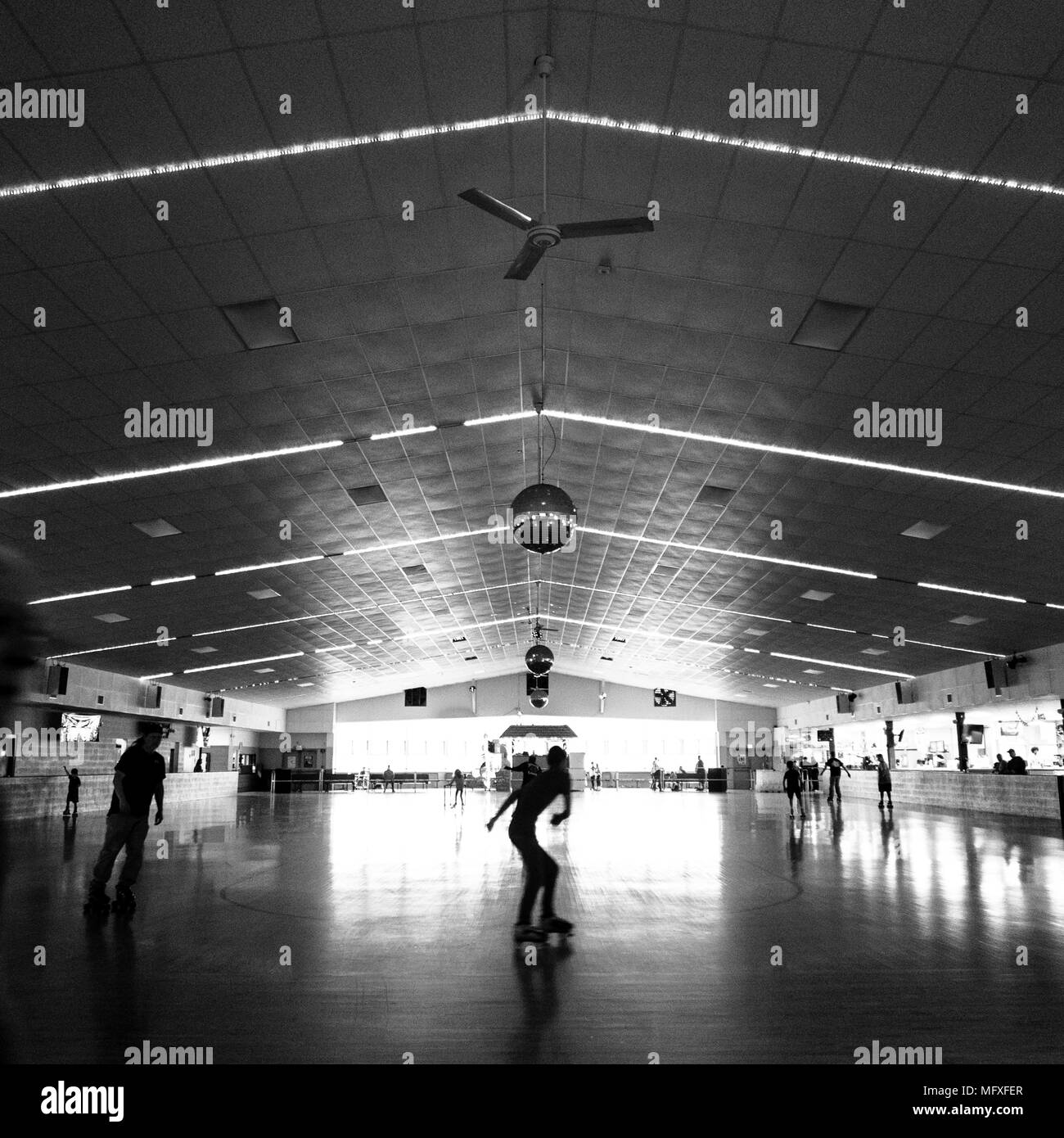 Sportsman's Hall indoor rollerskating rink in Maryland Stock Photo - Alamy