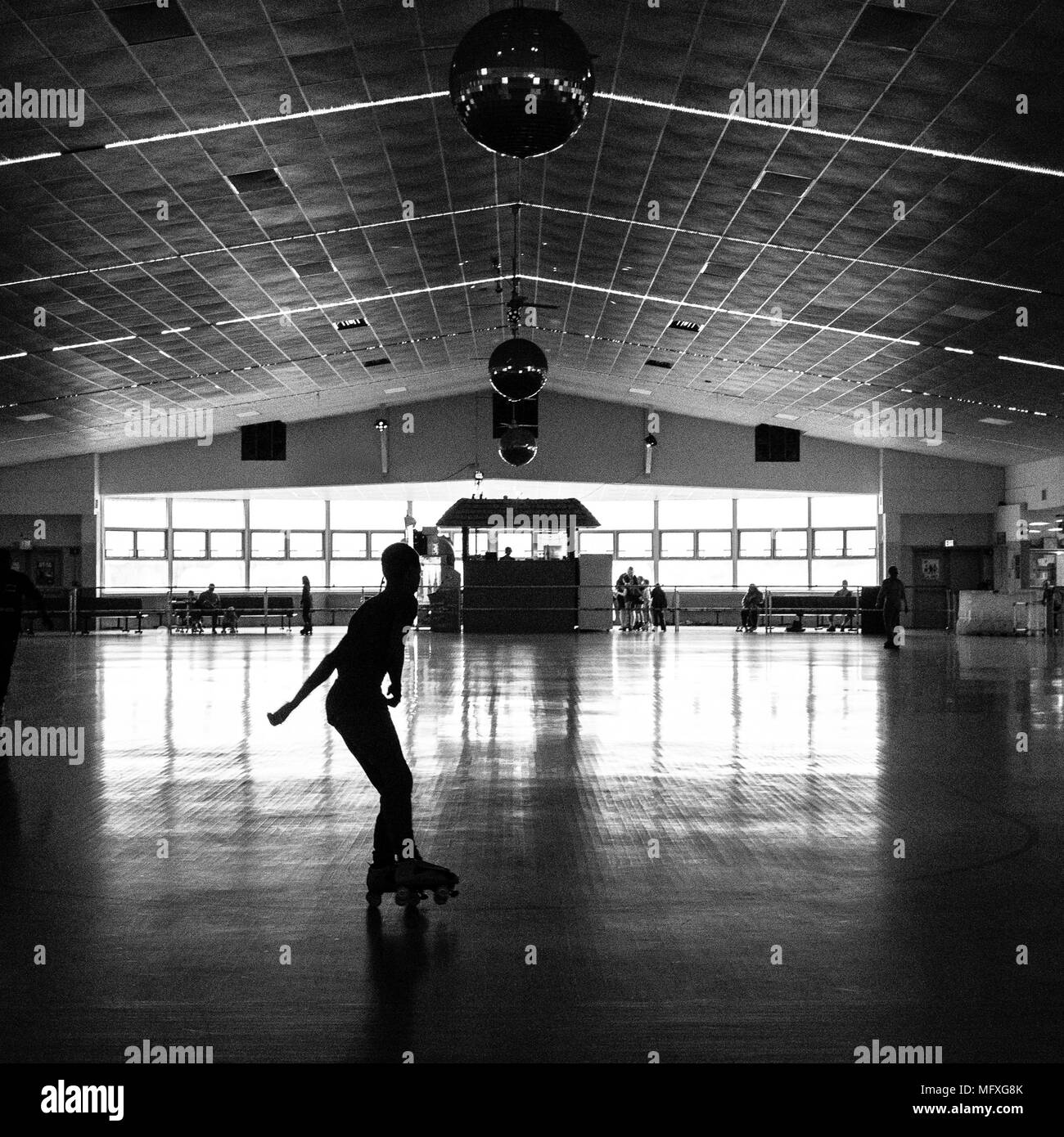 Sportsman's Hall indoor rollerskating rink in Maryland Stock Photo - Alamy