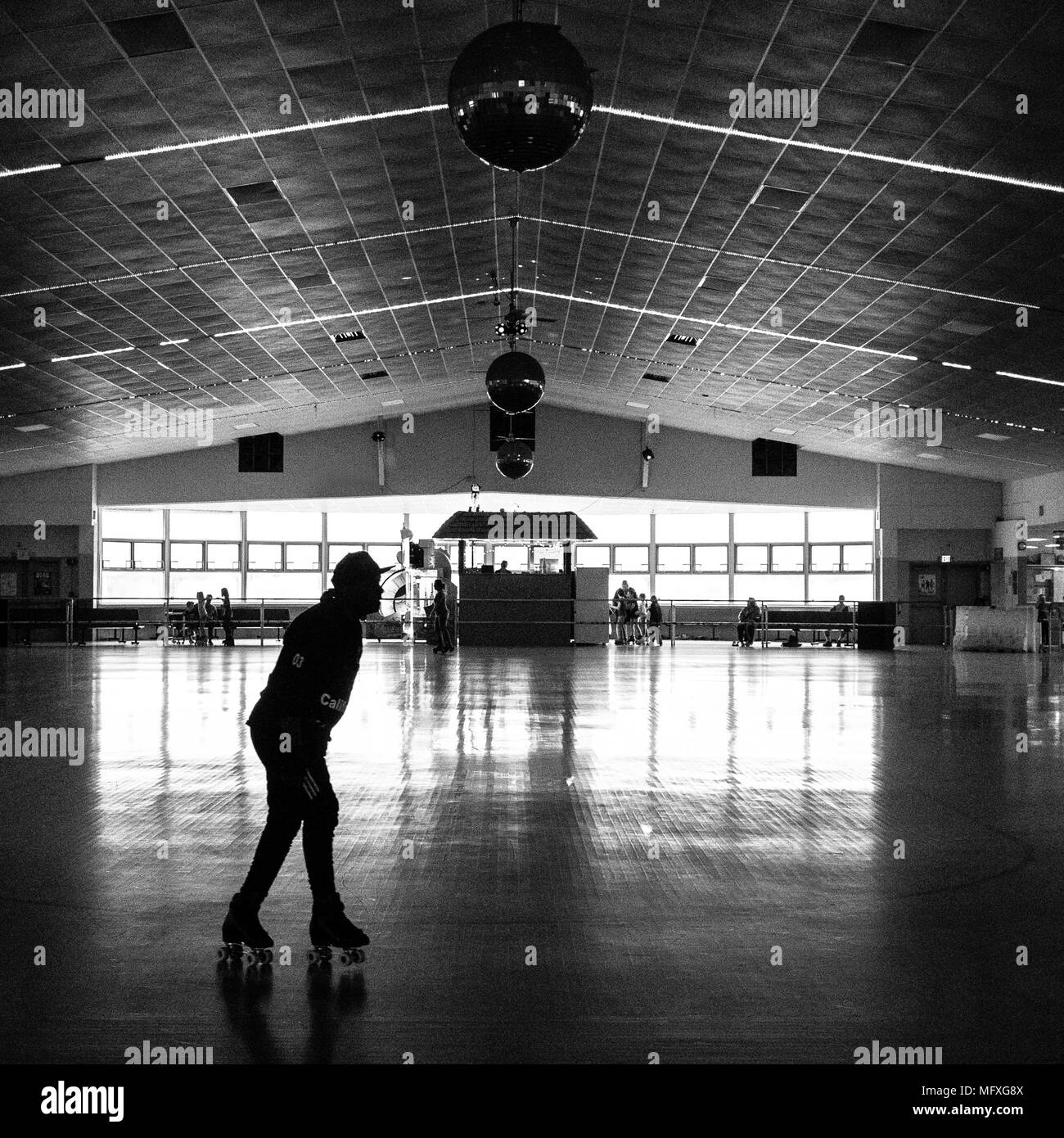 Sportsman's Hall indoor rollerskating rink in Maryland Stock Photo - Alamy