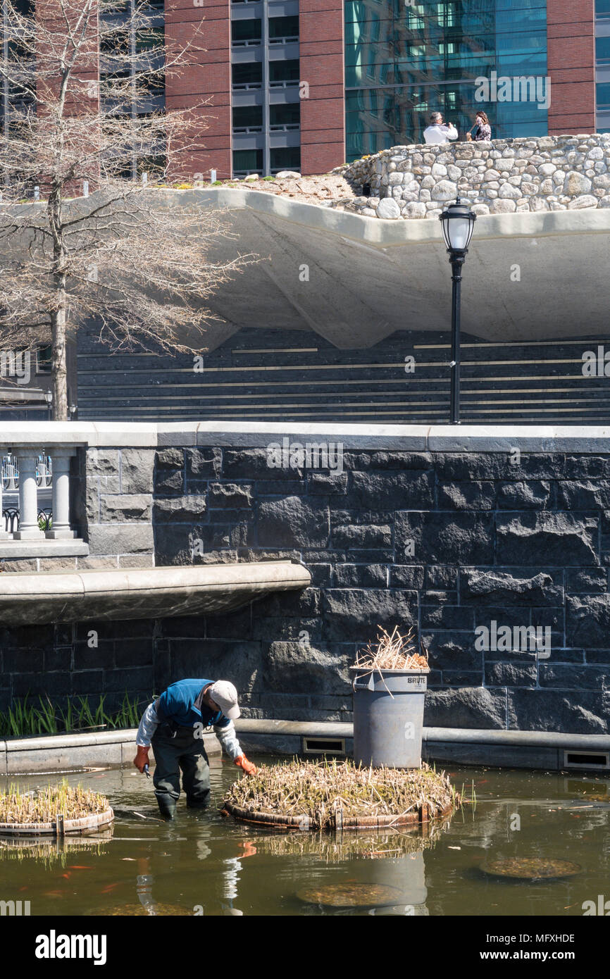 Irish Hunger Memorial in Lower Manhattan, NYC, USA Stock Photo - Alamy