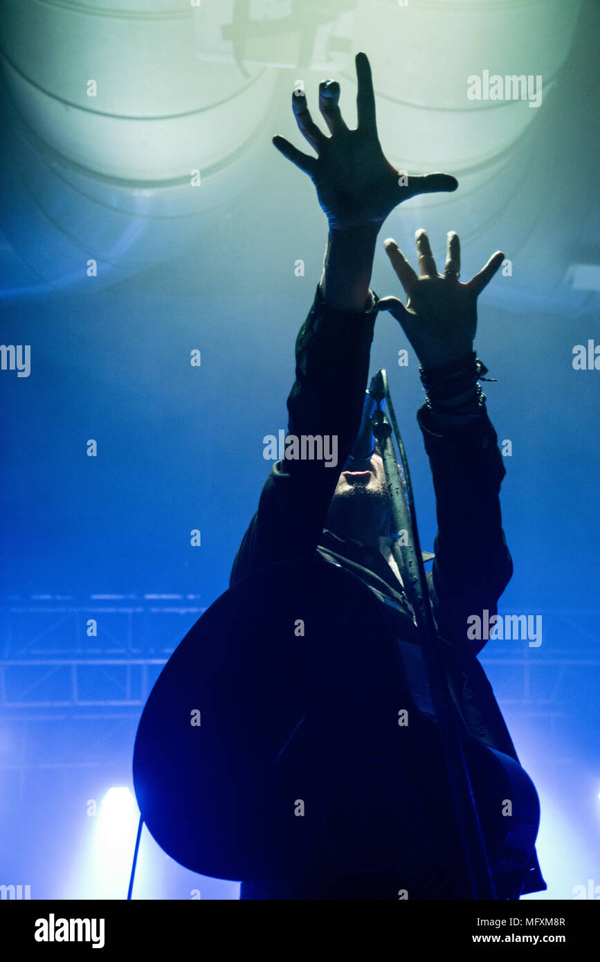 Barcelona, Spain. 26th April 2018. The Editors' lead singer and ...