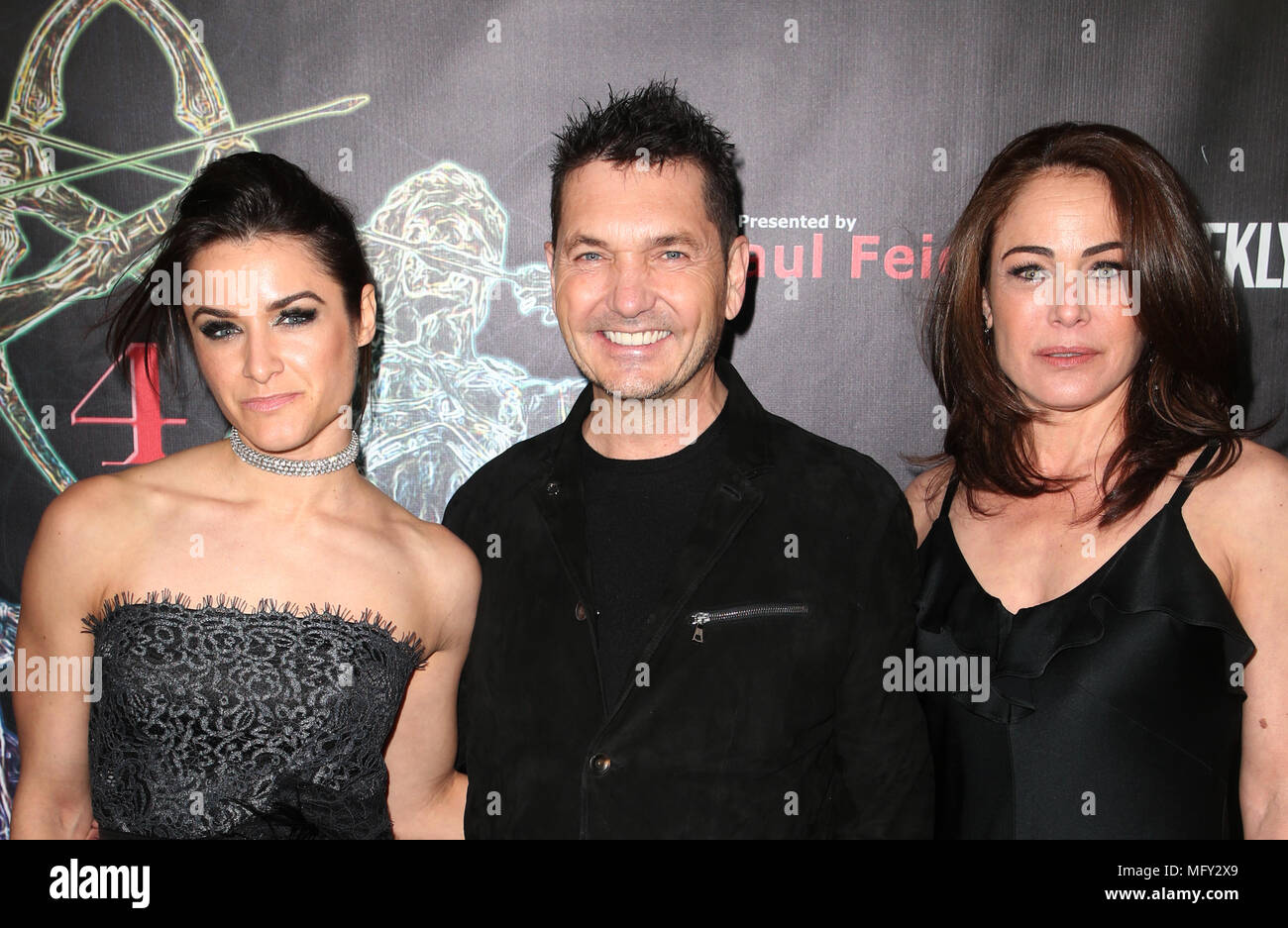 BEVERLY HILLS, CA - APRIL 26: Kachina Dechert, T.J Scott, Yancy Butler ...