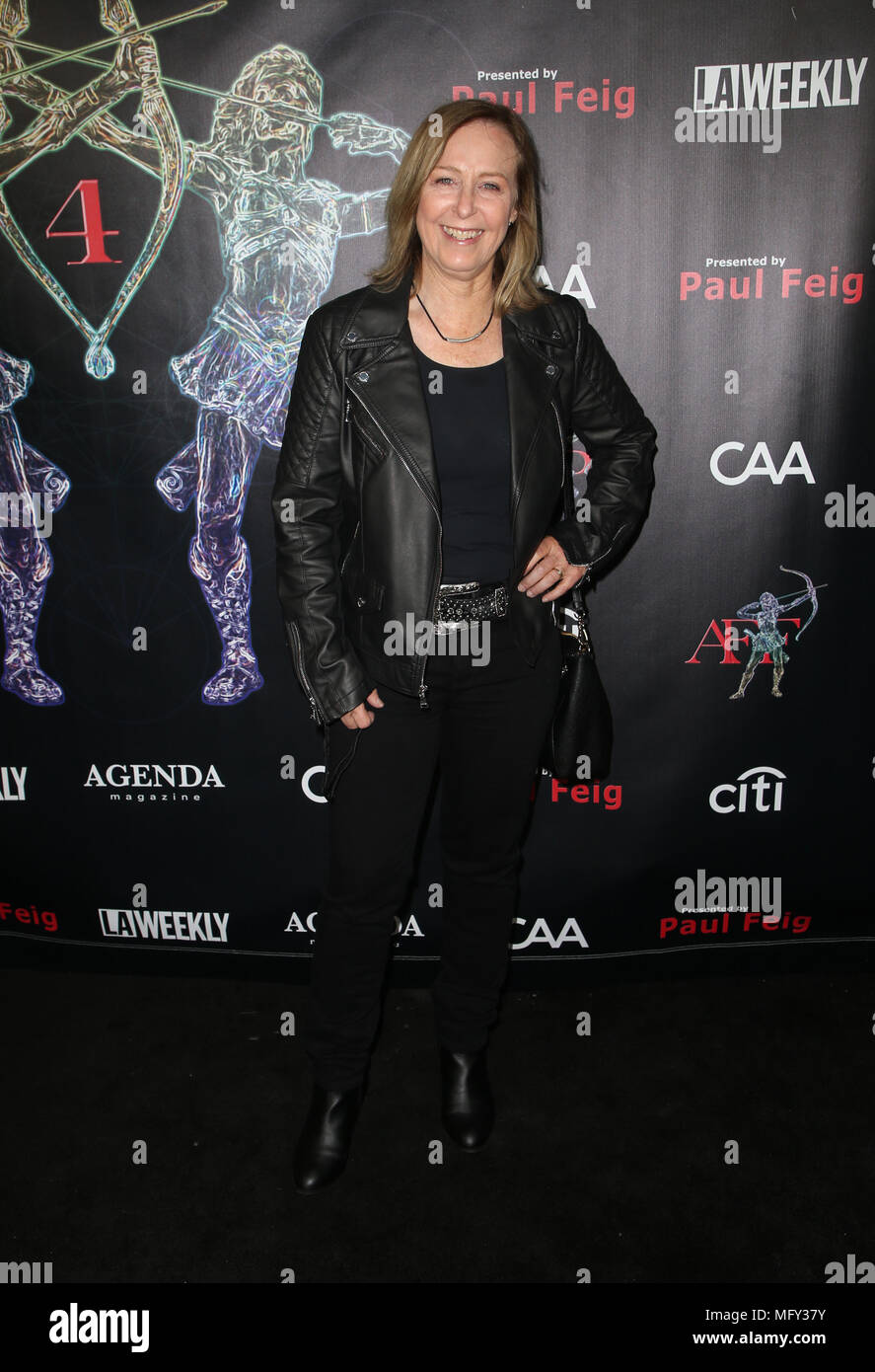 BEVERLY HILLS, CA - APRIL 26: Debbie Evans, at the 2018 Artemis Awards Gala at the Ahrya Fine ...