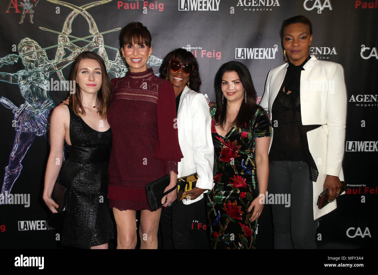 BEVERLY HILLS, CA - APRIL 26: Tammie Baird, Angelica Baird, Vair ...