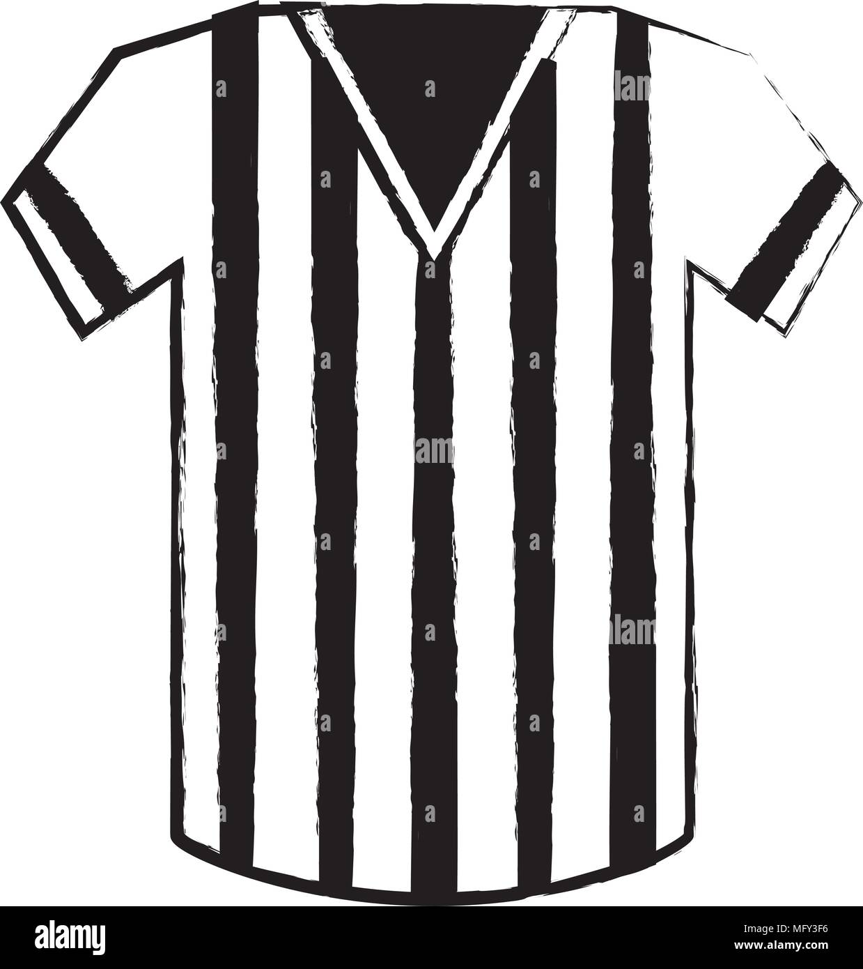 referee jersey icon over white background, vector illustration Stock ...