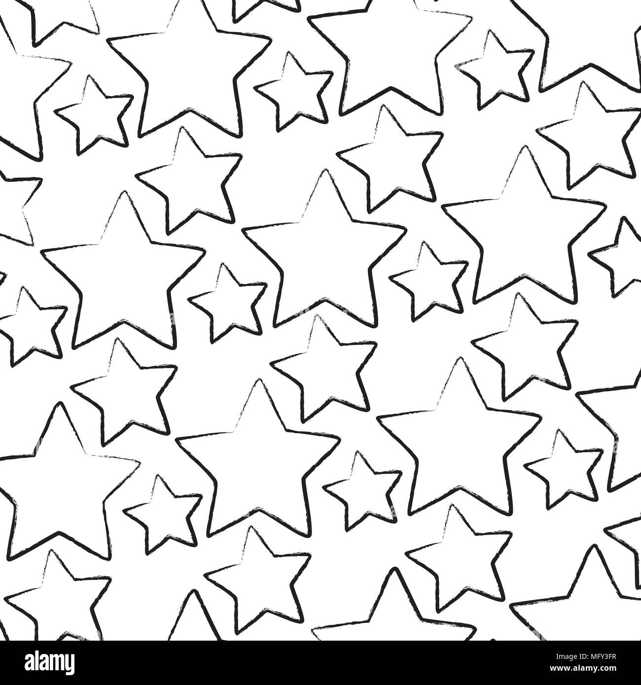 stars background, sketch design. vector illustration Stock Vector Image ...