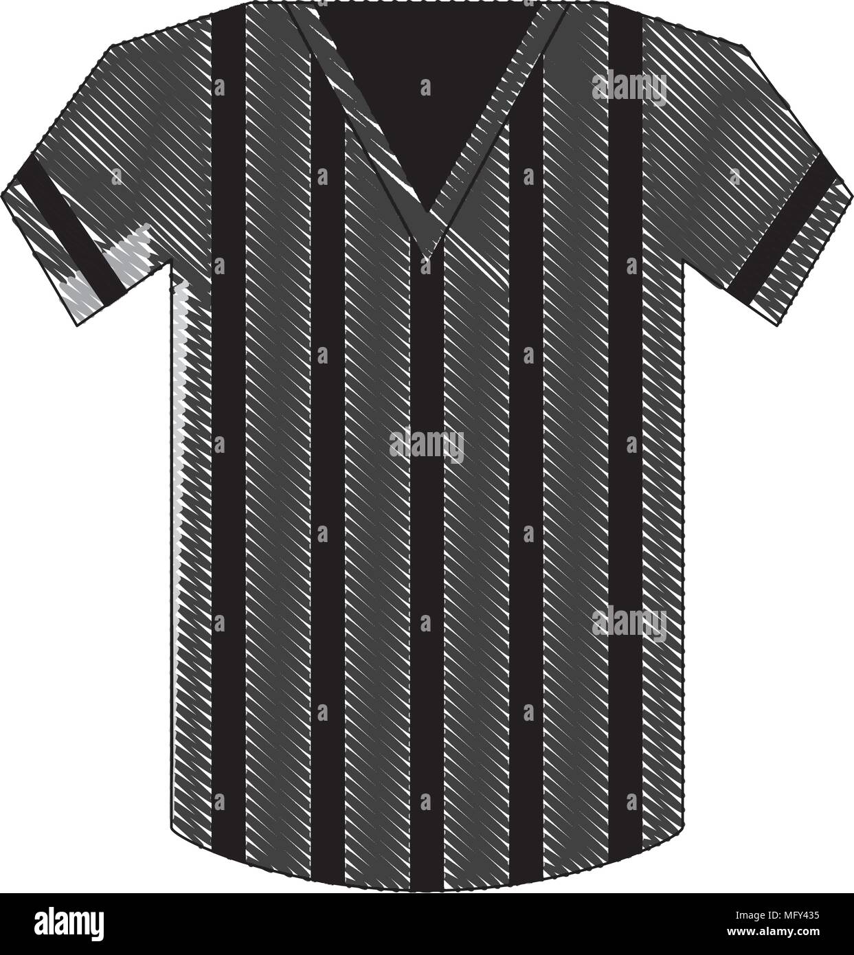 referee jersey icon over white background, vector illustration Stock ...