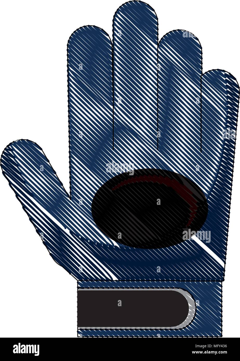 american football glove icon over white background, colorful design ...