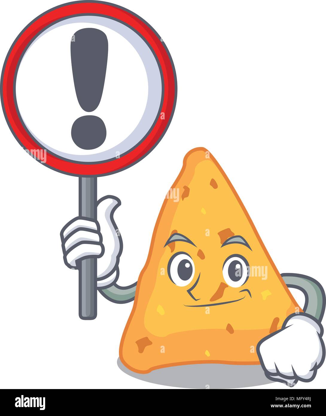 With sign nachos character cartoon style vector illustration Stock ...