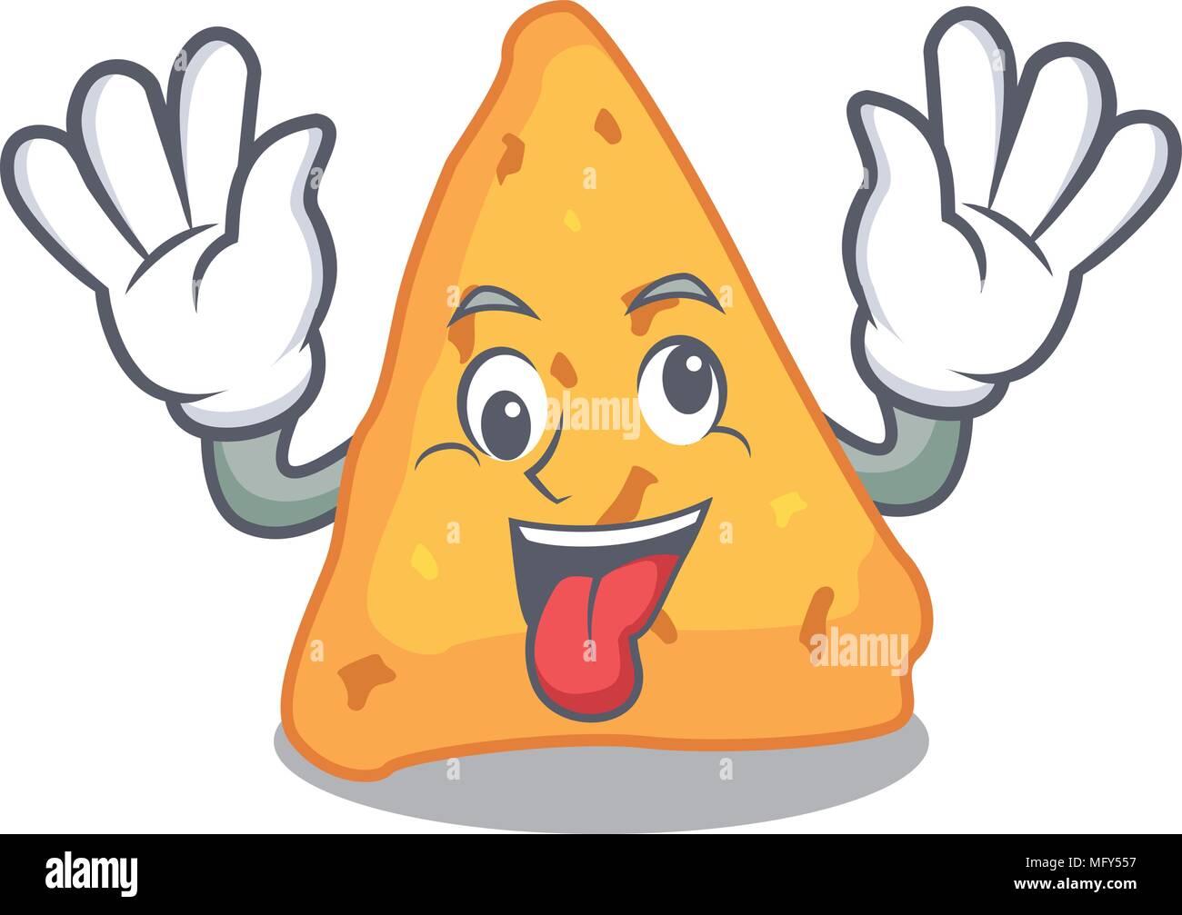 Crazy nachos mascot cartoon style vector illustration Stock Vector ...