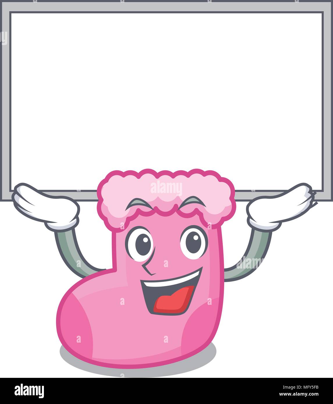 Up board sock character cartoon style vector illustration Stock Vector ...