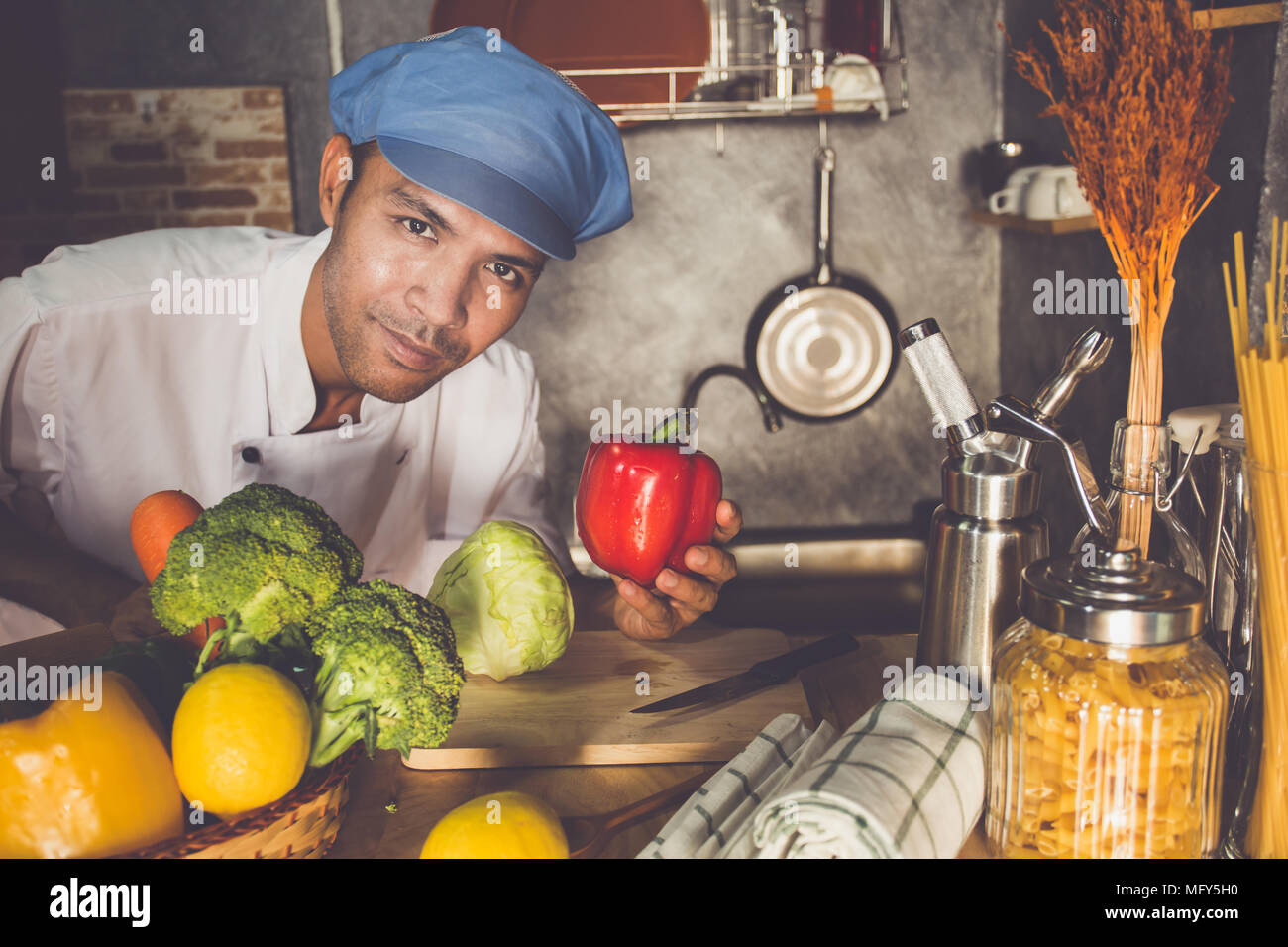 Checking the menu hi-res stock photography and images - Alamy