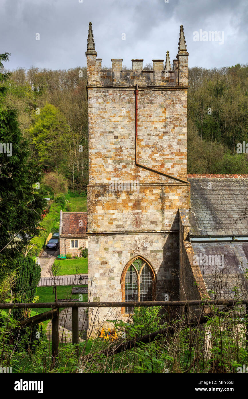Beautiful village of Milton Abbas in Dorset, England, UK, GB with ...