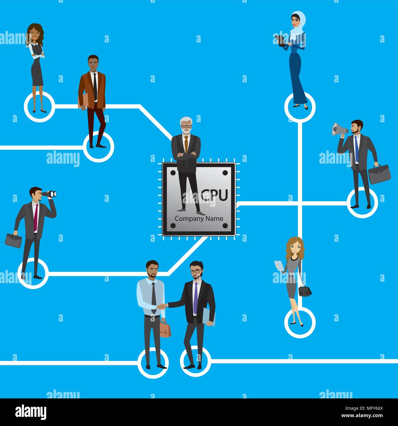 Circuit board occupation Stock Vector Images - Alamy