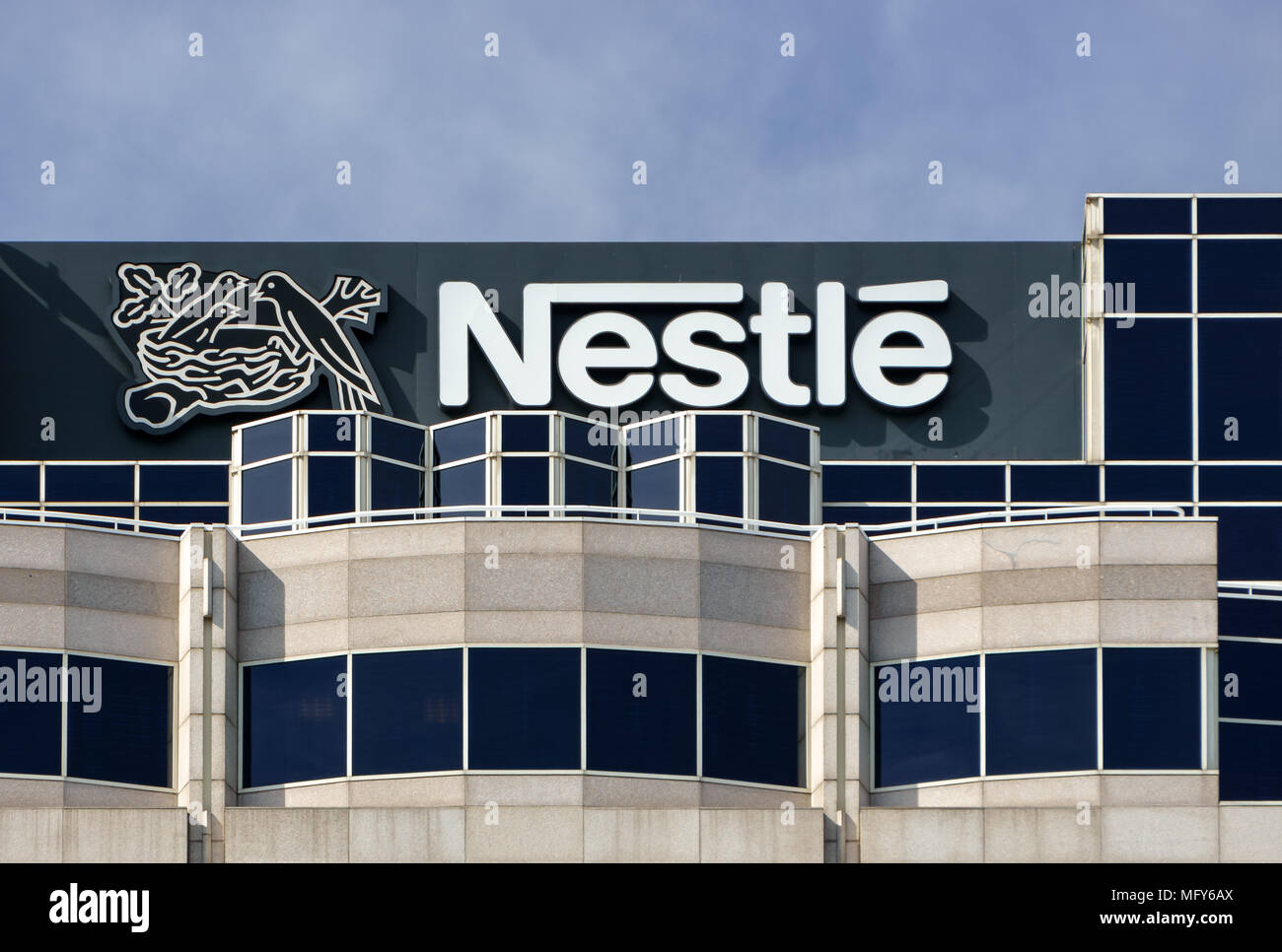 GLENDALE, CA/USA - OCTOBER 24, 2105: Nestle USA headquarters. Nestle is ... GLENDALE, CA/USA - OCTOBER 24, 2105: Nestle USA headquarters. Nestle is ...