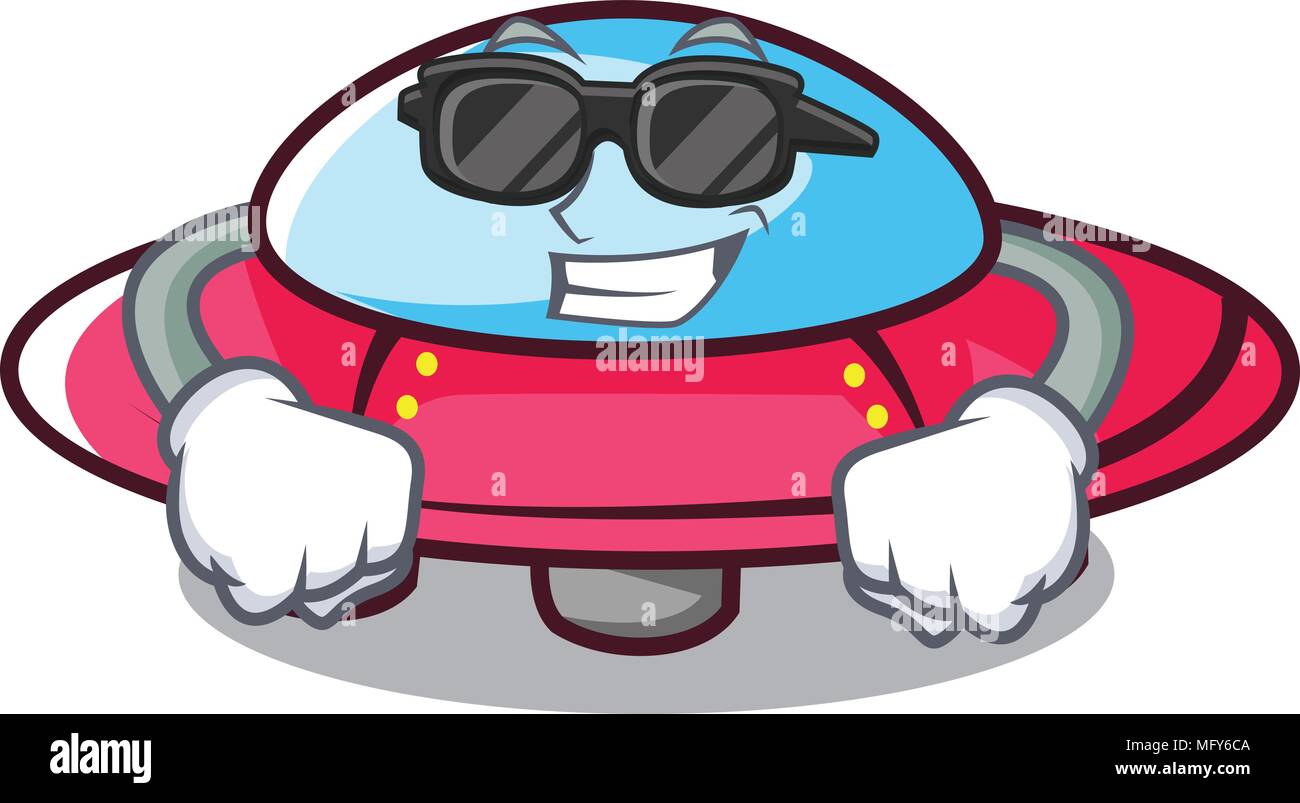 Super cool ufo character cartoon style Stock Vector Image & Art - Alamy