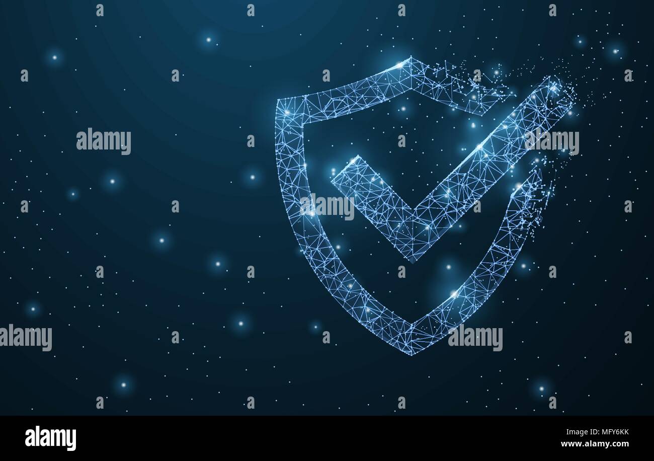 Shield check mark security icon hi-res stock photography and images - Alamy