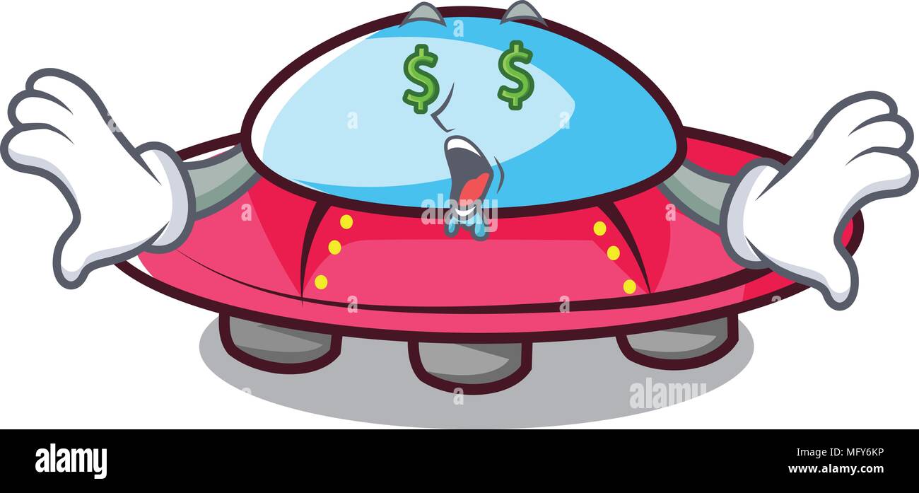 Money eye ufo mascot cartoon style Stock Vector Image & Art - Alamy